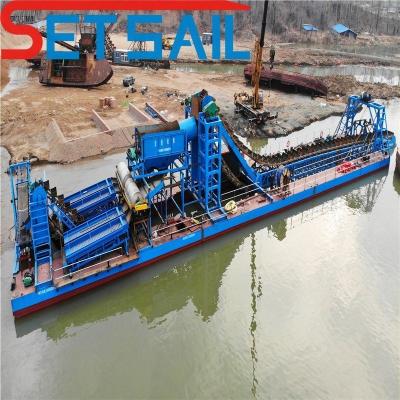 China Chain Bucket River Gold Diamond Dredger for Tin Mining in Lakes 30-Day Return Refunds for sale