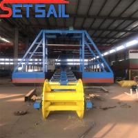 China Transportation Way Sea Freight Chain Bucket River Sand Gold Dredger for Diamond Machinery for sale