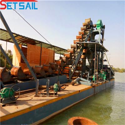 China 60m3-300m3 Capacity Chain Bucket Gold Diamond Mining Machinery for River Reservoir for sale