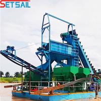 China 60m3-300m3 Capacity Chain Bucket Gold Diamond Mining Machinery for River Reservoir for sale