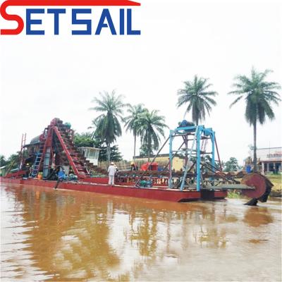 China River Gold and Diamond Mining Machinery with Centrifuge 172PCS-200PCS Chain Quantity for sale