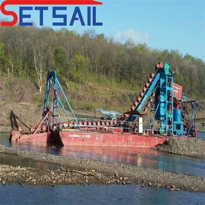 China 7.5-100kw Lifting Motor Power Agitation Chute Chain Bucket Mining Machinery for River for sale