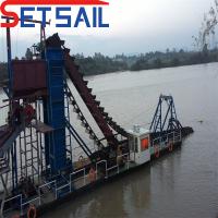 China 7.5-100kw Lifting Motor Power Agitation Chute Chain Bucket Mining Machinery for River for sale