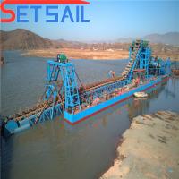 China Chain Bucket River Diamond Mining Machinery with Migration Device 4kw X 3-10kw X3 for sale