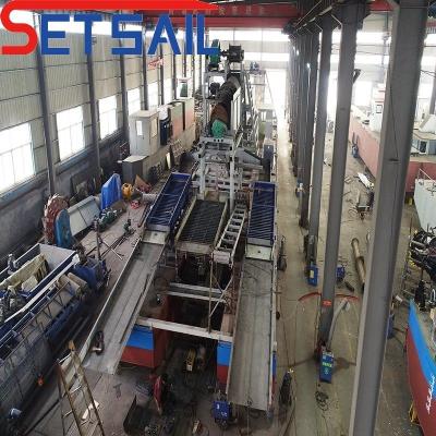 China River Gold Mining Machinery with 7.5kw-50kw Injection Pump Power and Chain Bucket for sale