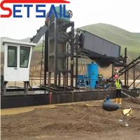 China Chain Bucket River Gold Machinery with Agitation Chute and Durm Screen Power 5.5kw-20kw for sale