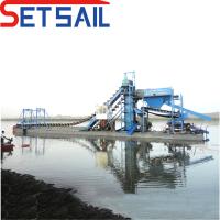 China 23m-49m Hull Dimension Chain Bucket River Sand and Diamond Machinery with Centrifuge for sale