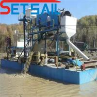 China 37kw-150kw Dredging Power Chain Bucket River Diamond Mining Equipment with Centrifuge for sale