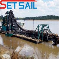 China 37kw-150kw Dredging Power Chain Bucket River Diamond Mining Equipment with Centrifuge for sale