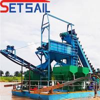 China Reservoir Gold Mining Equipment with Chain Bucket 5.5kw-20kw Power 1.0m-2m Hight for sale
