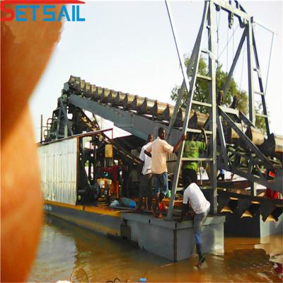 China 128-176 Bucket Electric Dredging Sand Tin Equipment for Gold and Diamond Extraction for sale