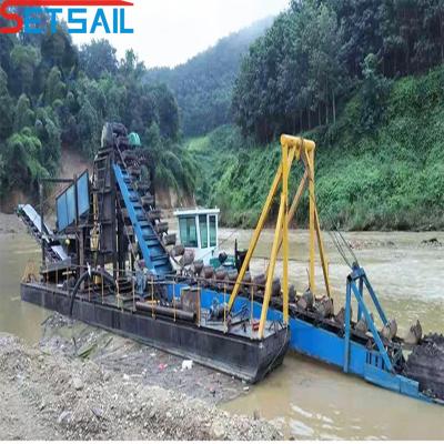 China 3800.00cm * 500.00cm * 200.00cm River Mining Gold Ship with Lake Diamond Jigging for sale