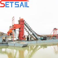 China Customized Bucket Chain Sand Gold and Diamond Dredger with Total Power of 95kw-260kw for sale