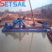 China Chain Bucket River Mining Gold and Diamond Dredger with 5.5kw-50kw Drum Screen Motor for sale