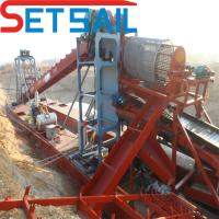 China 1.0m-2m River Mining Gold Boat with Agitation Chute and Carpet 30 Day Refund Guarantee for sale