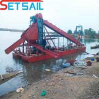 China CTD Slot Type Chain Bucket Gold and Diamond Mining Dredger with Hull Dimension 23m-49m for sale