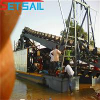 China CTD Slot Type Chain Bucket Gold and Diamond Mining Dredger with Hull Dimension 23m-49m for sale