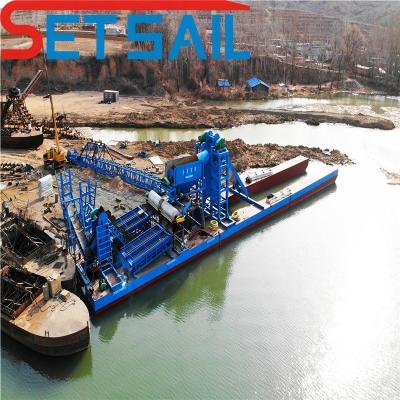 China Chain Bucket River Mining Boat for Gold and Diamond in Africa Affordable Shipping Cost for sale