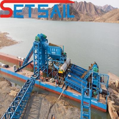 China 180000.000kg Gross Weight Package Chain Bucket Mining Boat for River Gold and Diamond for sale