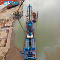 China Customized Chain Bucket Lake Gold Mining Boat with 75kw-150kw Diamond Centrifuge for sale