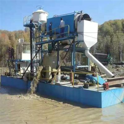 China 60m3-300m3 Capacity Marine Steel Plate for Gold Diamond River Mining Machinery US Currency for sale