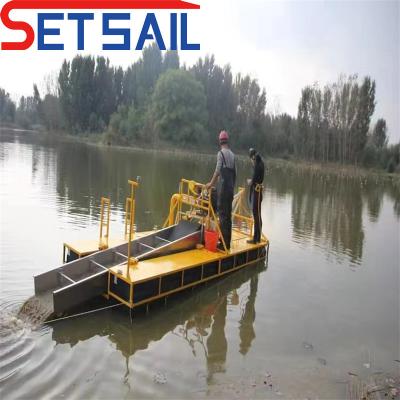 China Chain Bucket River Mining Dredger for Sand Gold 7.5kw-100kw Lifting Motor Power for sale