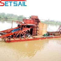 China 100t/H River Mining Dredger for Gold Diamond Powered by 7.5kw-100kw Lifting Motor for sale