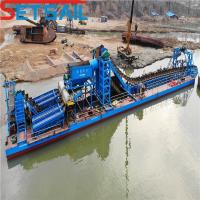 China 100t/H River Mining Dredger for Gold Diamond Powered by 7.5kw-100kw Lifting Motor for sale