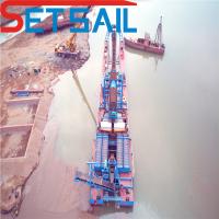 China 200ton /H Chain Bucket Gold and Diamond Dredger with Injection Pump Power 7.5kw-50kw for sale