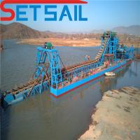 China 200ton /H Chain Bucket Gold and Diamond Dredger with Injection Pump Power 7.5kw-50kw for sale