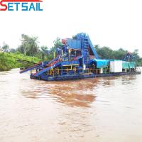 China 75kw-150kw Generator Power Chain Bucket Gold Dredger for Gold Extraction and Recovery for sale