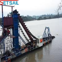 China 75kw-150kw Generator Power Chain Bucket Gold Dredger for Gold Extraction and Recovery for sale