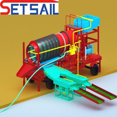 China Full Gold Diamond Mining Equipment with Agitation Machine and 0.07m3 Bucket Capacity for sale