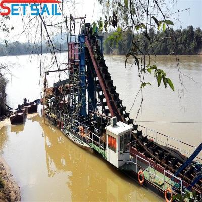 China 75kw-150kw Generator Power Bucket Wheel Sand Gold Mining Dredger Sale Return refunds for sale