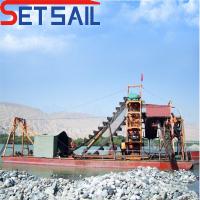 China 80000.000kg Electric Power Set Sail Chain Bucket Gold Dredger for Congo River Diamond for sale