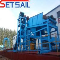 China Hydrocyclone Gold Diamond Mining Dredger with 24-38m Total Length and Agitation Chute for sale