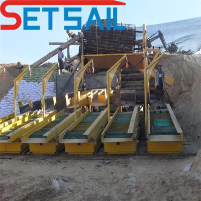 China Corrosion Resistant Material Land Mining Machinery with Agitation Chute and Gold Carpet for sale