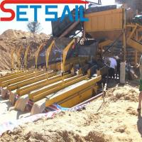 China Corrosion Resistant Material Land Mining Machinery with Agitation Chute and Gold Carpet for sale
