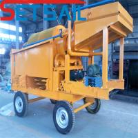 China US Currency Energy Saving Gold Mining Machinery with Flexible Agitation Chute on Land for sale