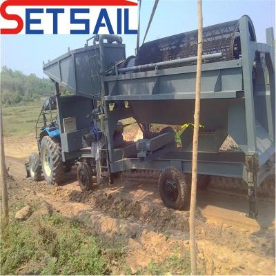 China Set Sail Land Gold Separate Equipment with Agiation Chute 10kw-50kw Drum Screen Power for sale