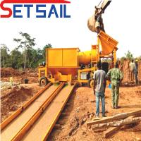 China 200m3/H Water Flow Alluvial Diamond Plant Carbon Steel Set Sail Gold Mining Machine for sale