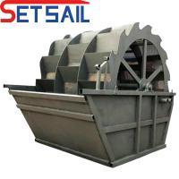 China 15m-30m Length Steel Plate Double Water Wheel Sand Washing Machine for Land Sand Easy for sale