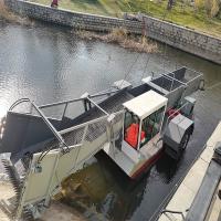 China Water Hyacinth Cleaning Professional Aquatic Weed Harvester with 3.5-5kn/H Working Speed for sale