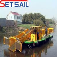 China Set Sail Floating Garbage Collecting Skimmer with Paddle Wheel Drive in US Currency for sale