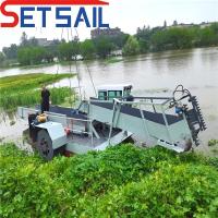 China Set Sail Floating Garbage Collecting Skimmer with Paddle Wheel Drive in US Currency for sale