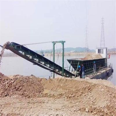 China 11kw-20kw Converyor Power QHSS-38 River Dredging and Shipment Dredge Boat at Best for sale