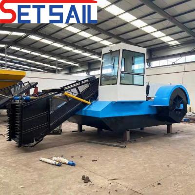 China Passenger 1-2 Aquatic Weed Harvester and Trash Skimmer Paddle Wheel or Propeller Type for sale