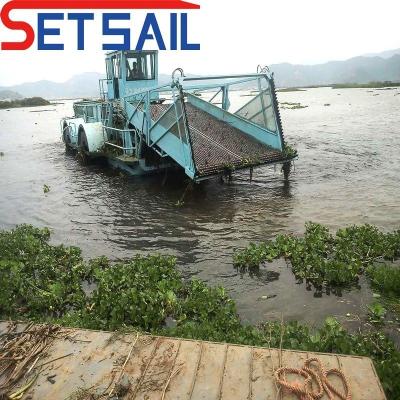 China Multi-Screw River Cleaning Workboat Water Hyacinth Weed Harvester for Weed Harvesting for sale