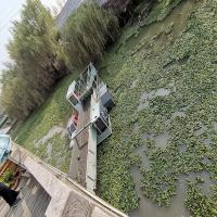 China Full Payment Aquatic Weed Harvester Screw-Type Seaweed Harvesting Boats for Weed Removal for sale