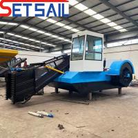 China Draft 0.55m-2m Aquatic Weed Harvesting Machine with Working Speed of 3.5-5kn/H for sale